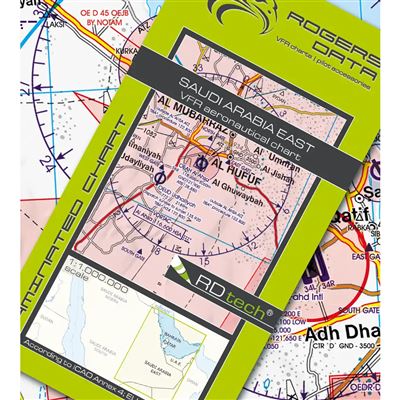 Saudská Arábie Východ VFR ICAO mapa 2026 | Pilot Shop