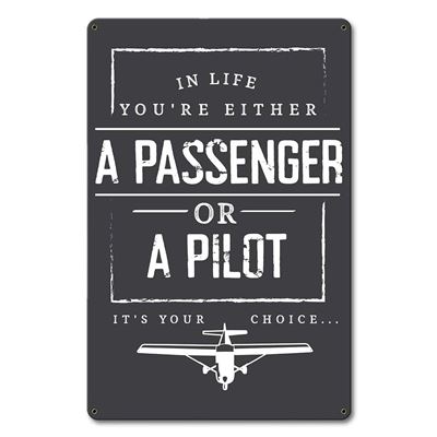 Sign "A Passenger or A Pilot" | Pilot Shop