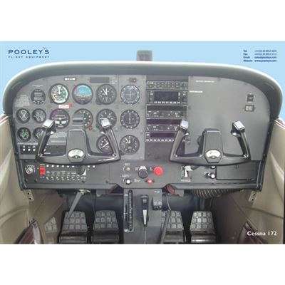 Cessna 172 Cockpit Poster | Pilot Shop